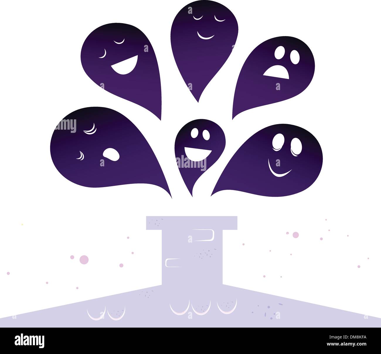 Six chimney Stock Vector Images - Alamy