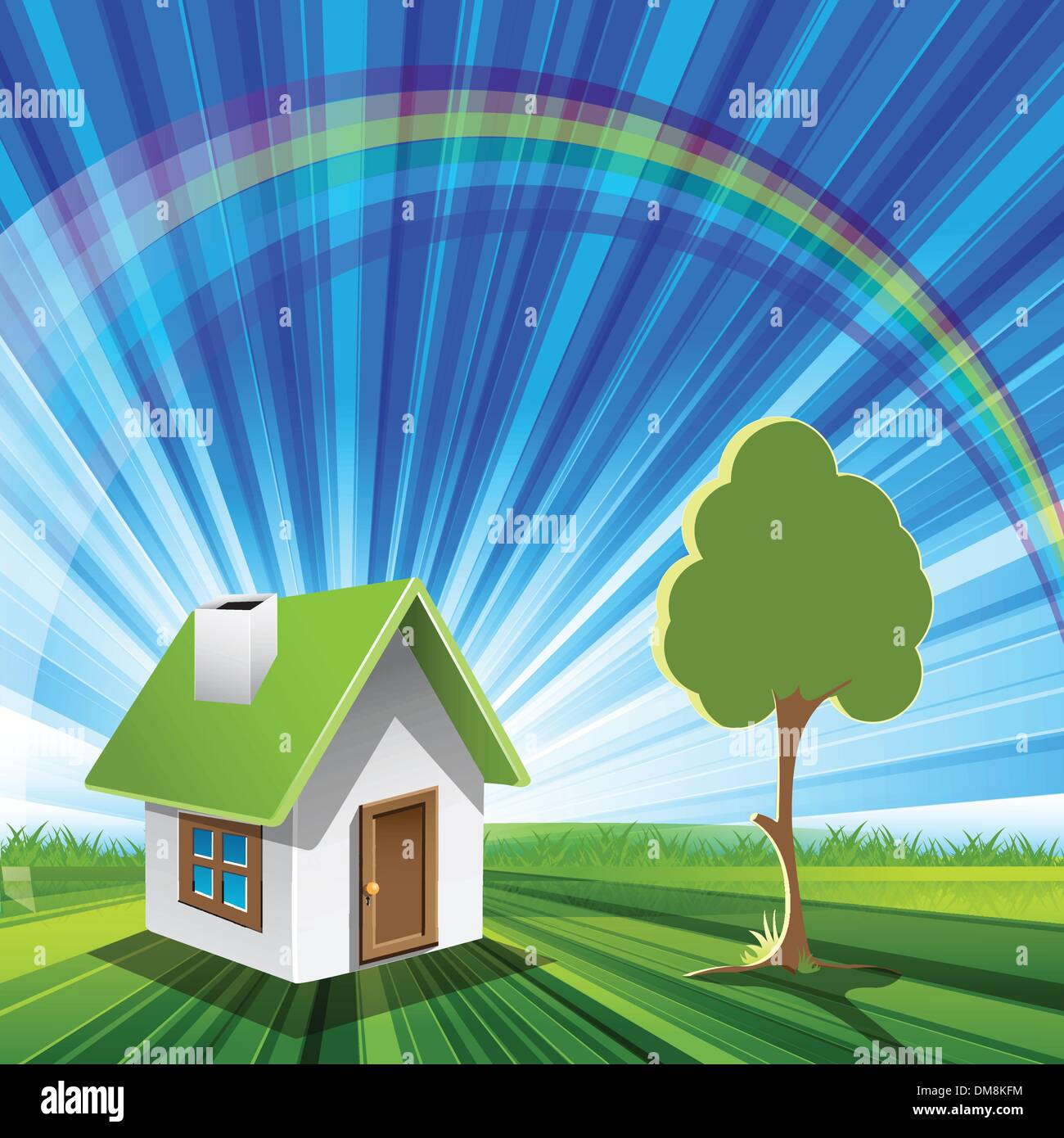 Green light on door Stock Vector Images - Alamy