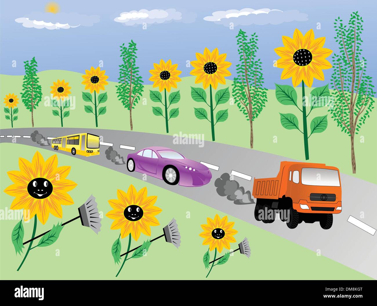 Air contamination Stock Vector Images - Alamy