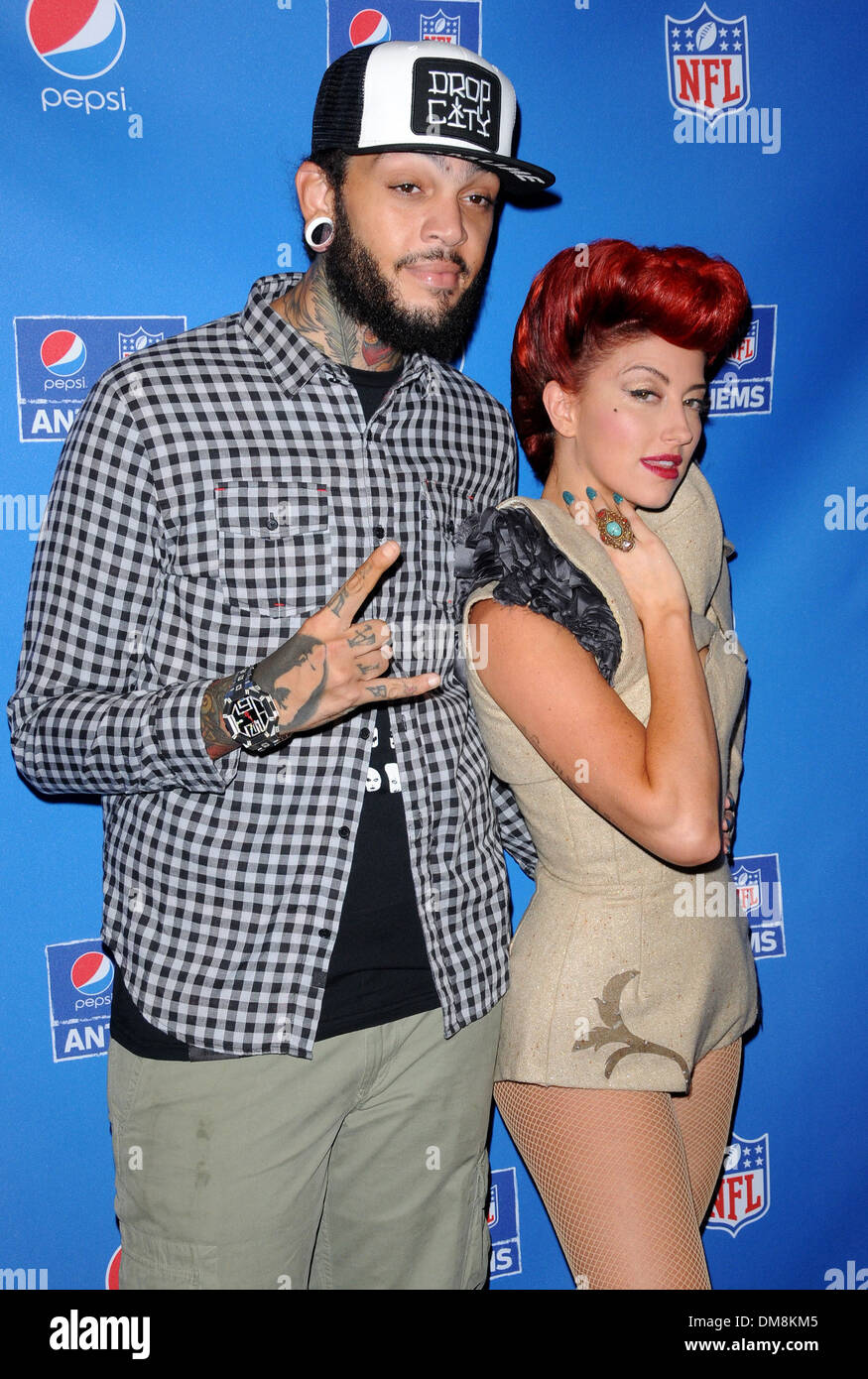 Travie McCoy and Neon Hitch Celebrate start of 2012 NFL Season during ...