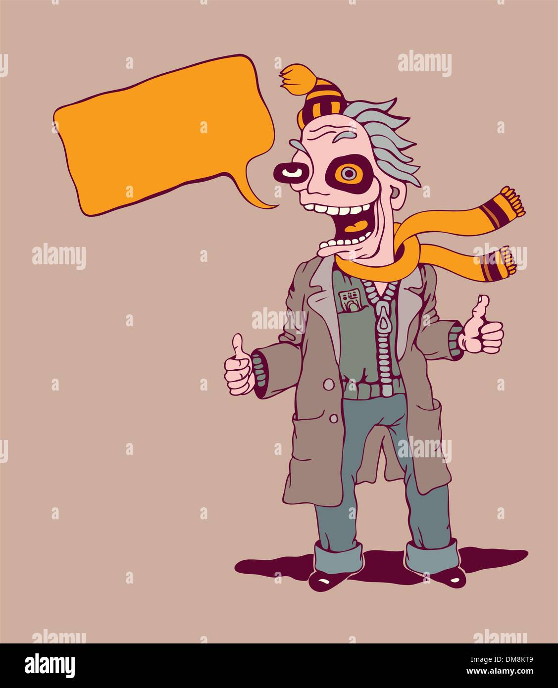 style cartoon hitch-hiking man Stock Vector Image & Art - Alamy