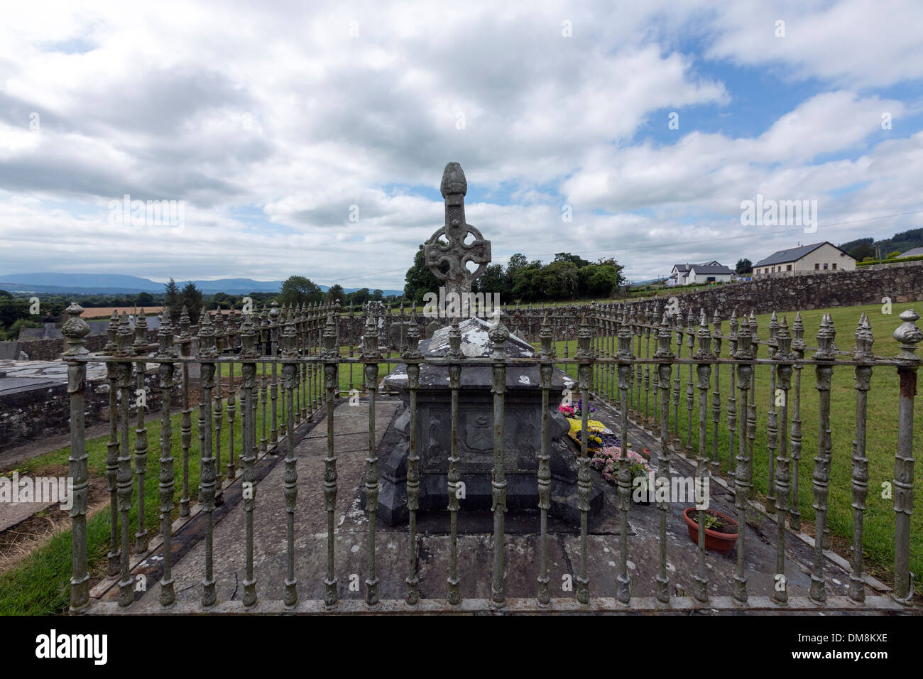 Kilkieran West Cross, Easter Face with the conical cap Stock Photo - Alamy