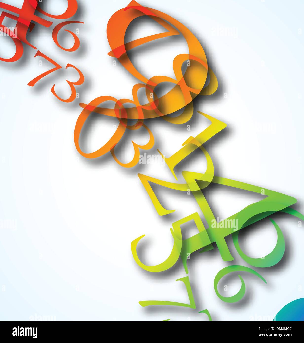 the abstract color number background Stock Vector Image & Art - Alamy