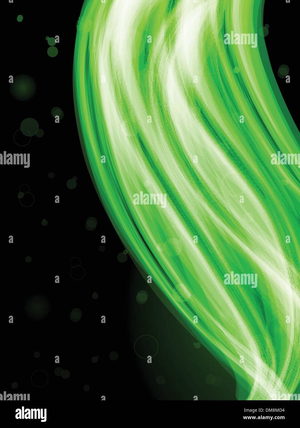 Abstract green waves frame on Stock Vector Images - Alamy