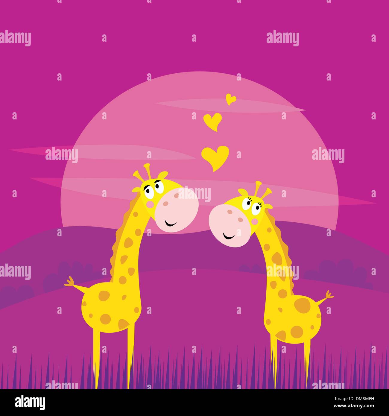 Giraffe in zoo beautiful Stock Vector Images - Alamy