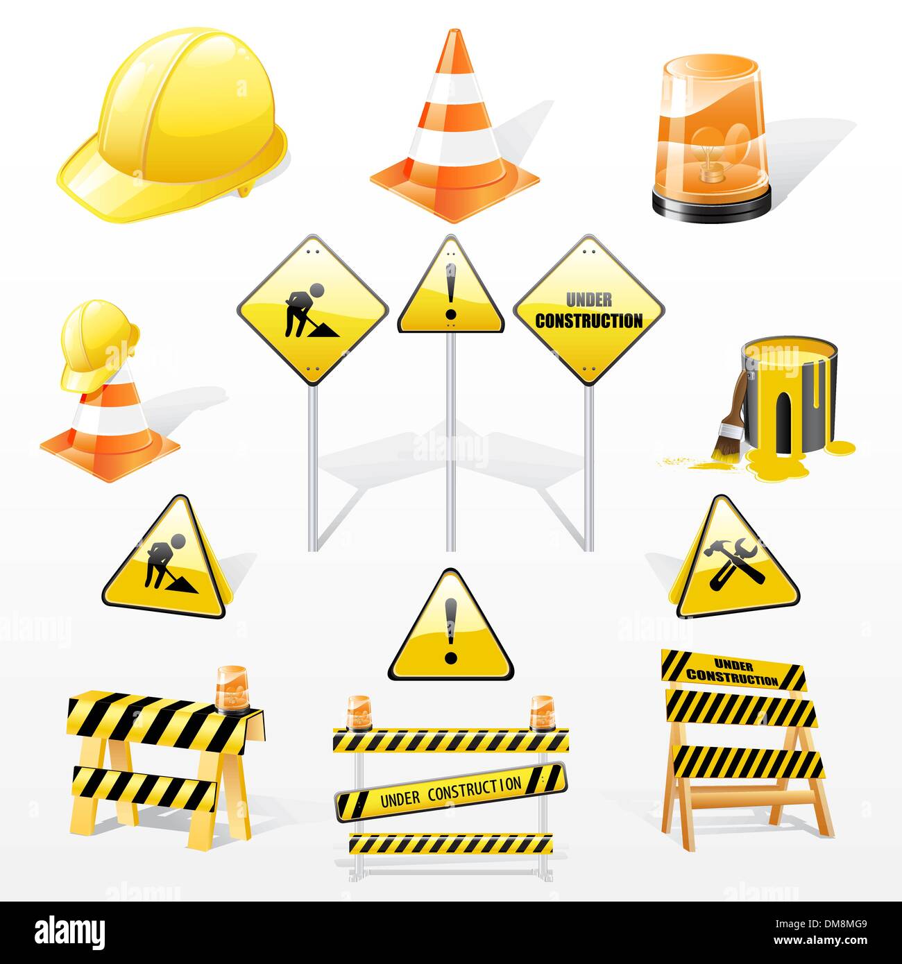 Under construction icons set Stock Vector Image & Art - Alamy