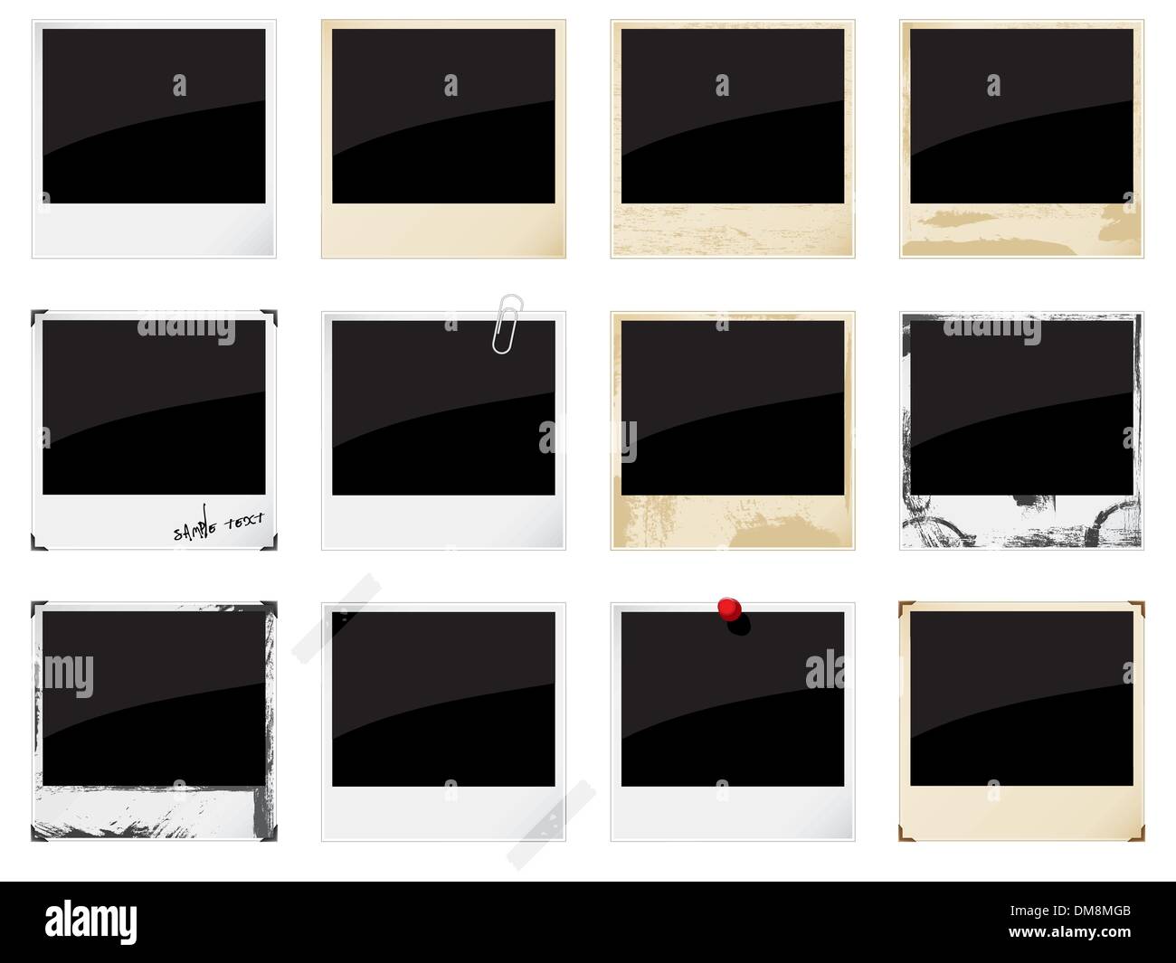 Empty polaroids vector hi-res stock photography and images - Alamy