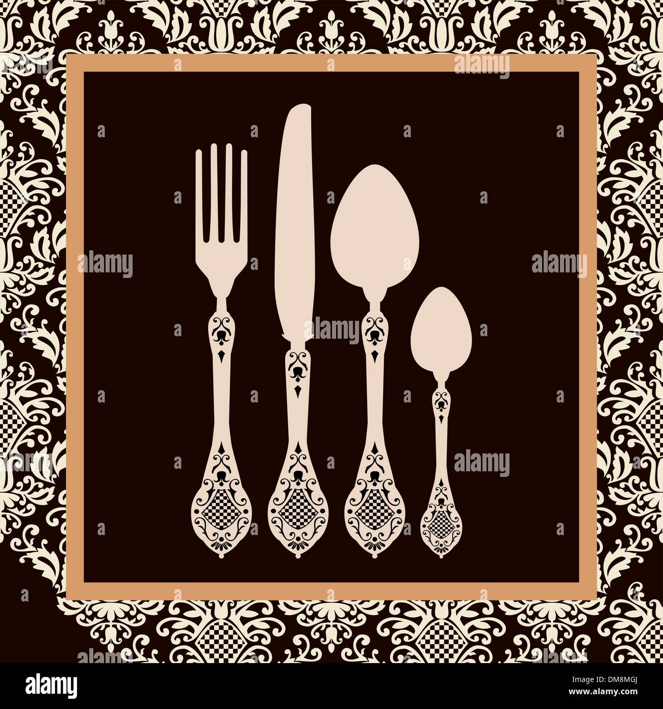 Cutlery vector vectors hi-res stock photography and images - Alamy