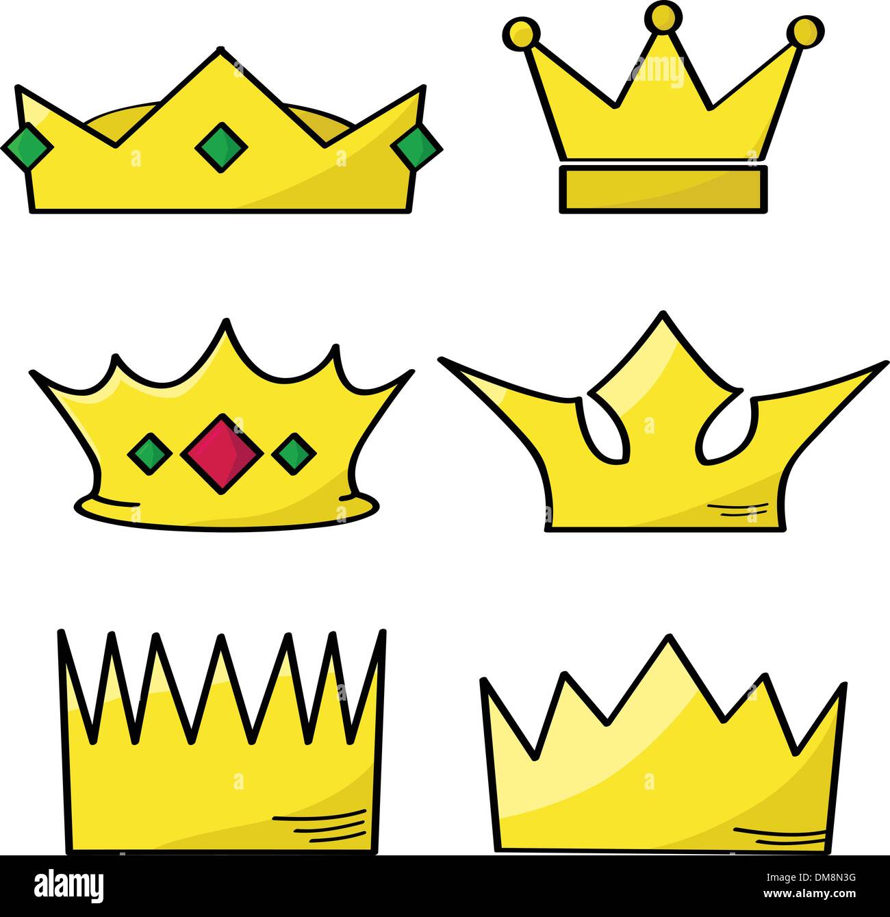 Cartoon crown hi-res stock photography and images - Alamy