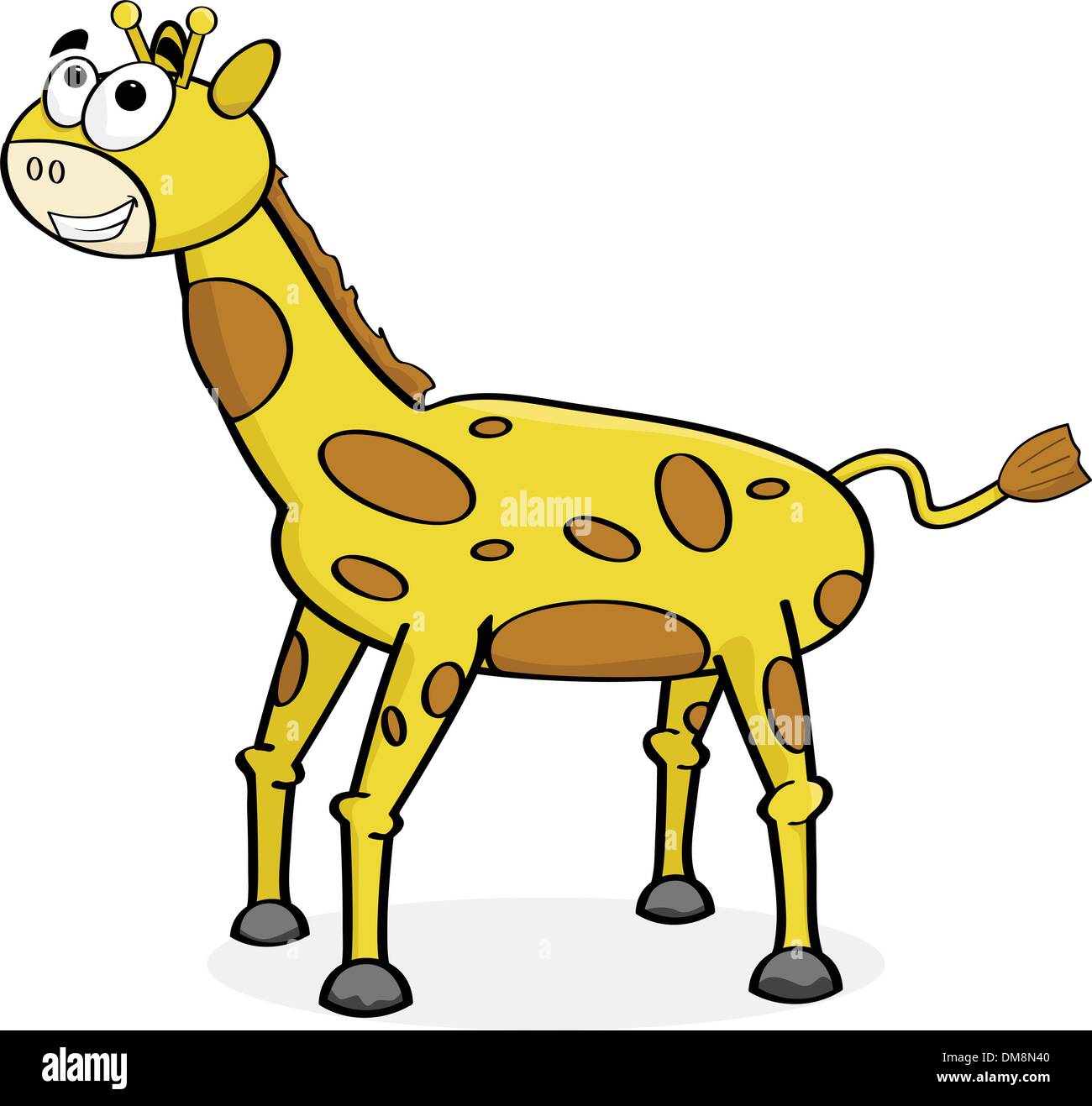 Cartoon smiling giraffe hi-res stock photography and images - Alamy