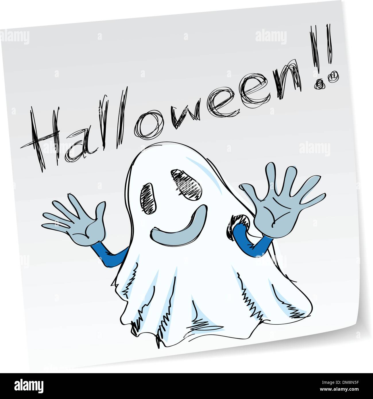 Humorous Ghost Stock Vector Images Alamy