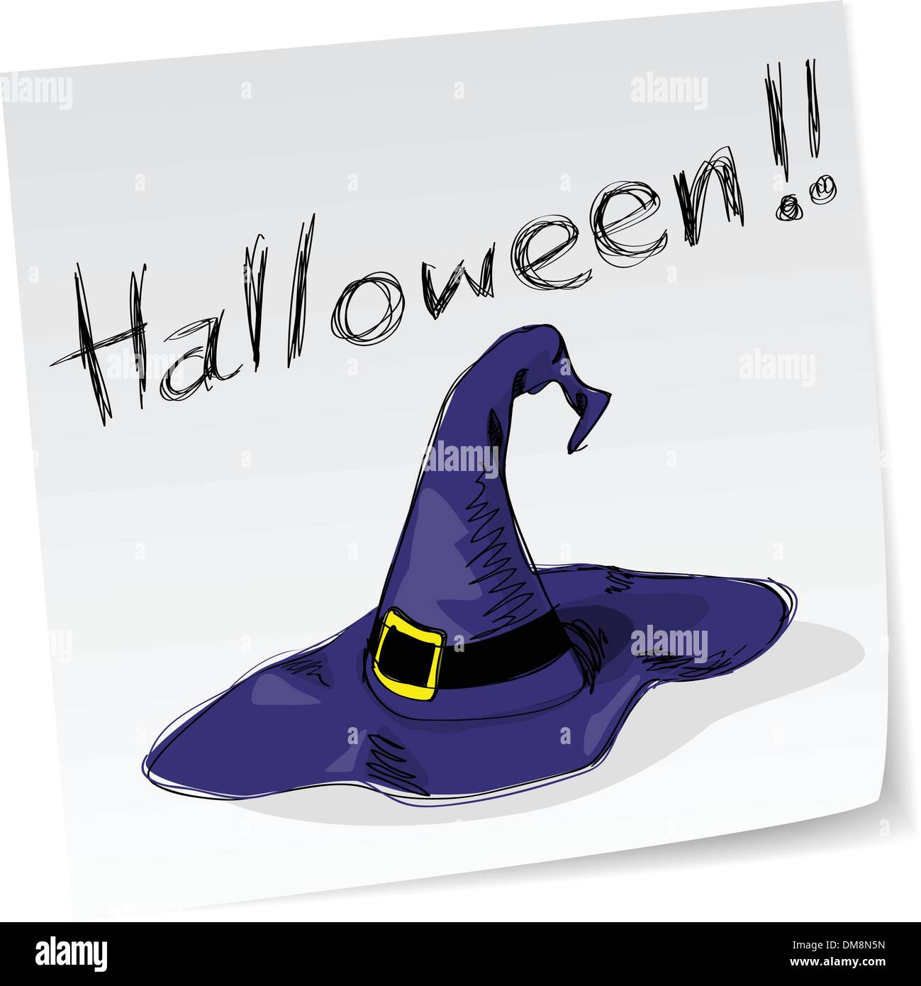 Hand drawn witch Stock Vector Images - Alamy