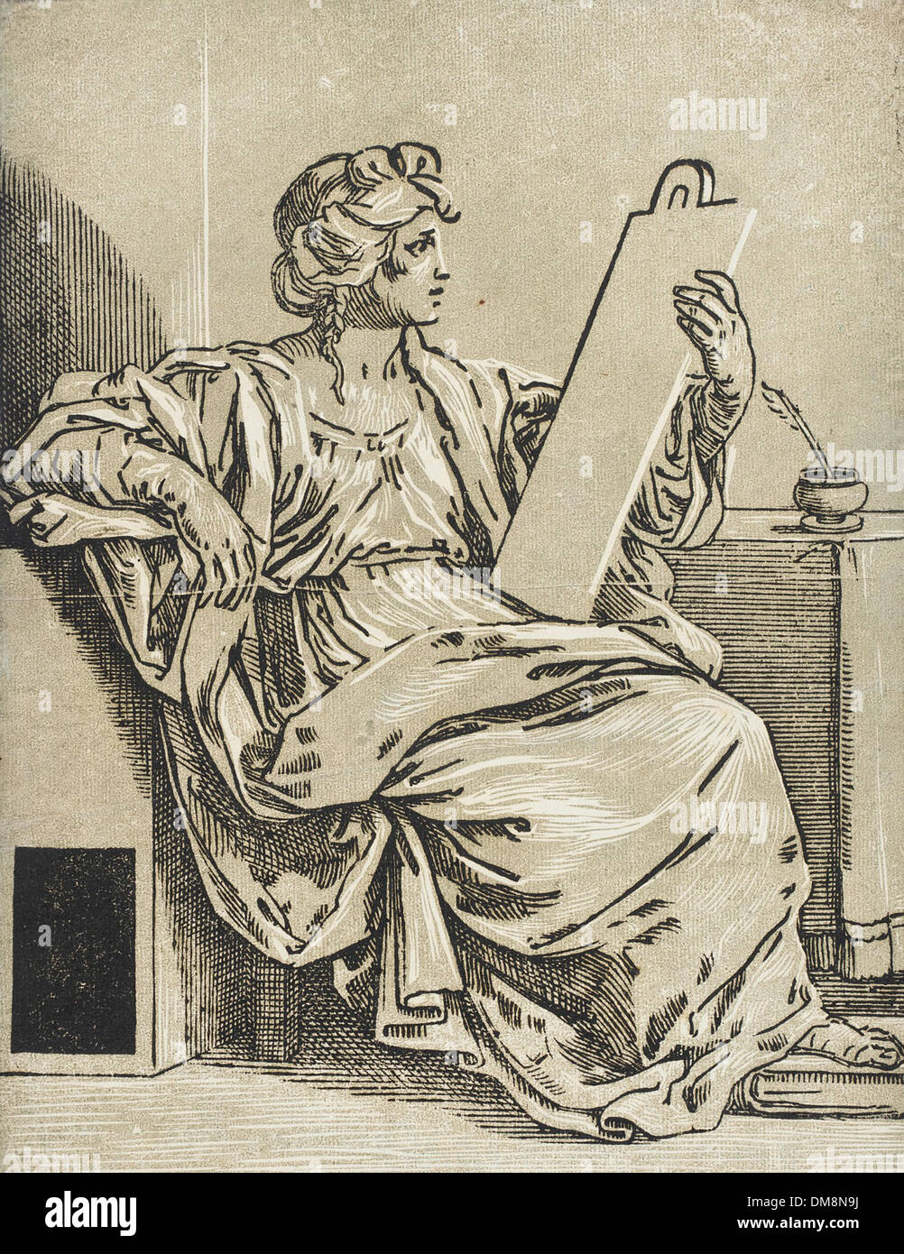 The Seated Sibyl with Tablet, a notable piece in the collection of ...