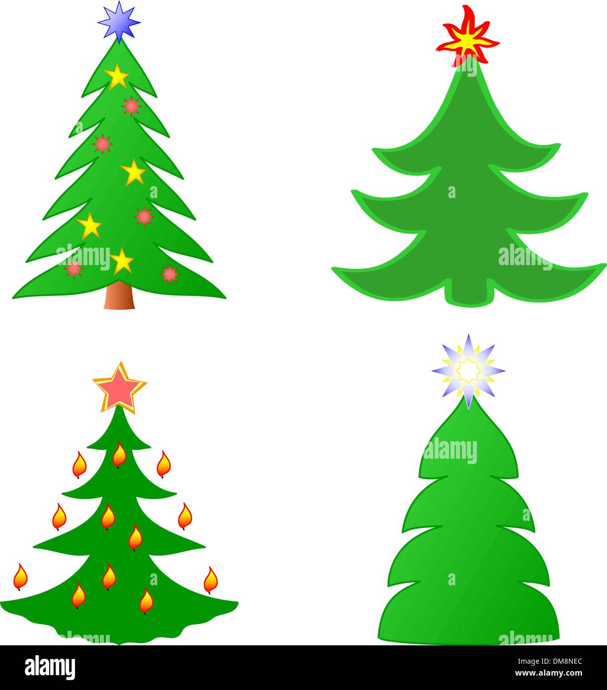 Evergreen fir trees Stock Vector Images - Alamy