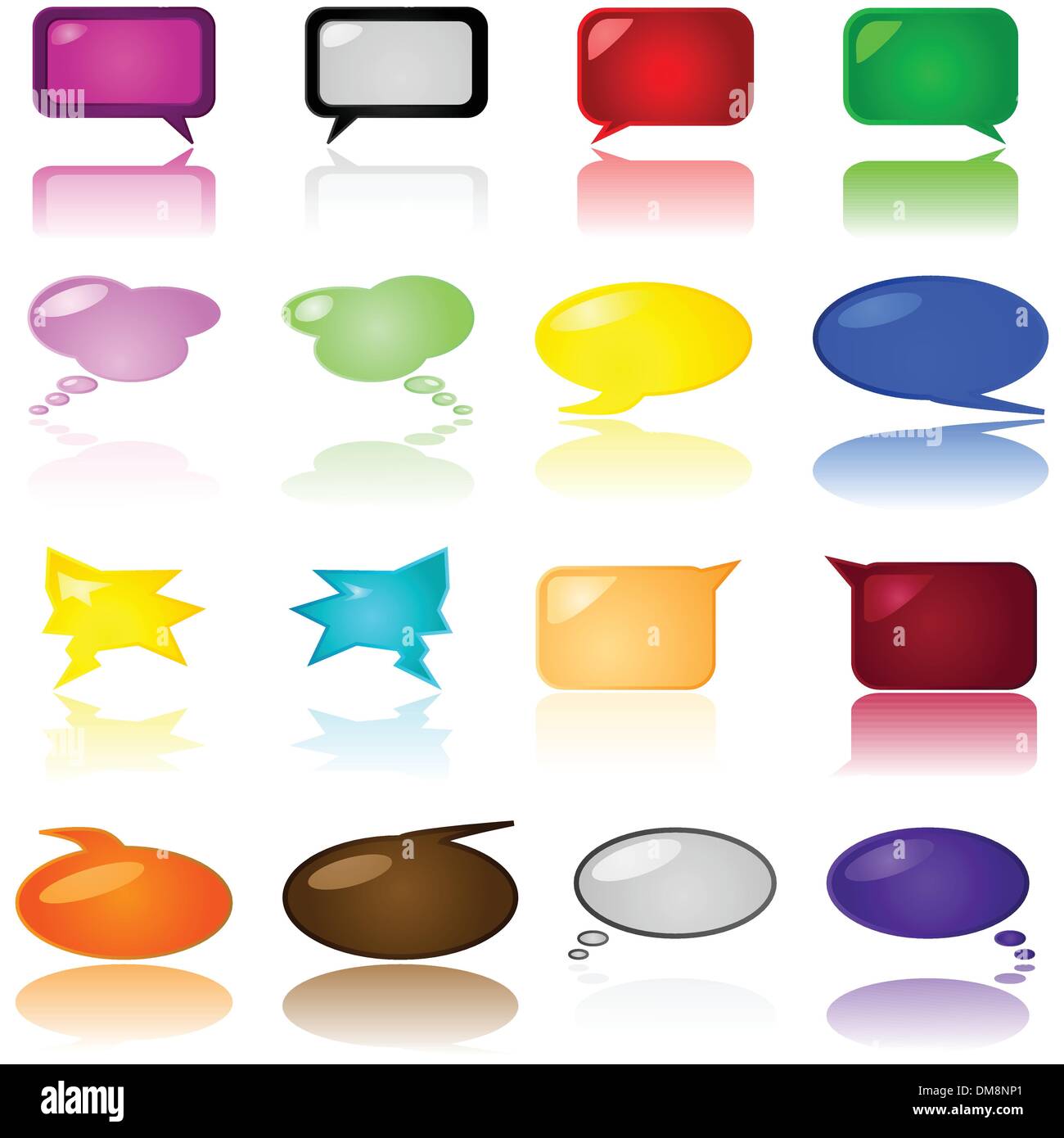 Cartoon talk balloons Stock Vector Image & Art - Alamy