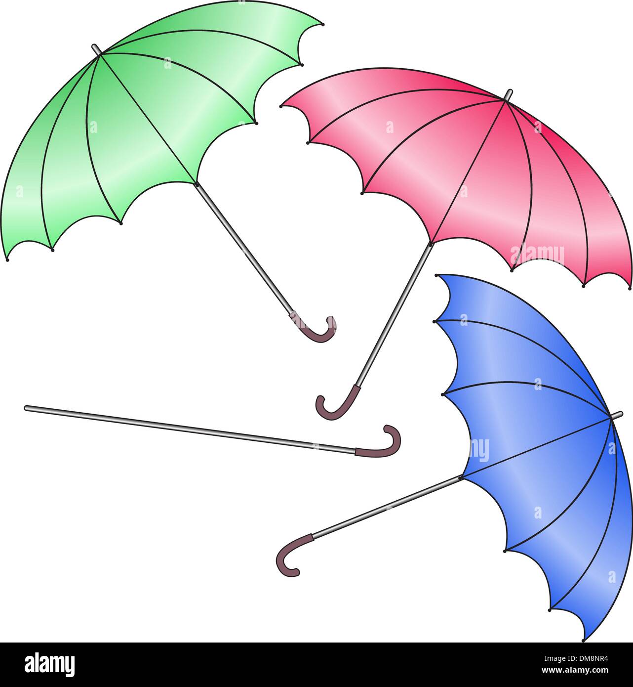 Open umbrella Stock Vector Images - Alamy