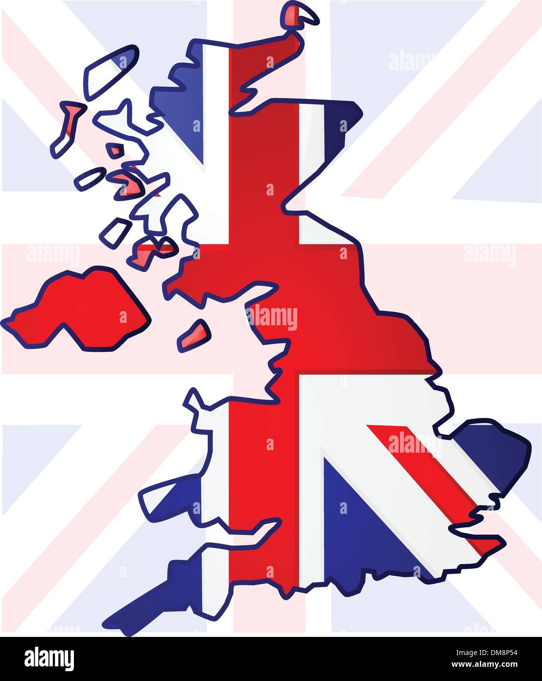 United Kingdom map Stock Vector Image & Art - Alamy
