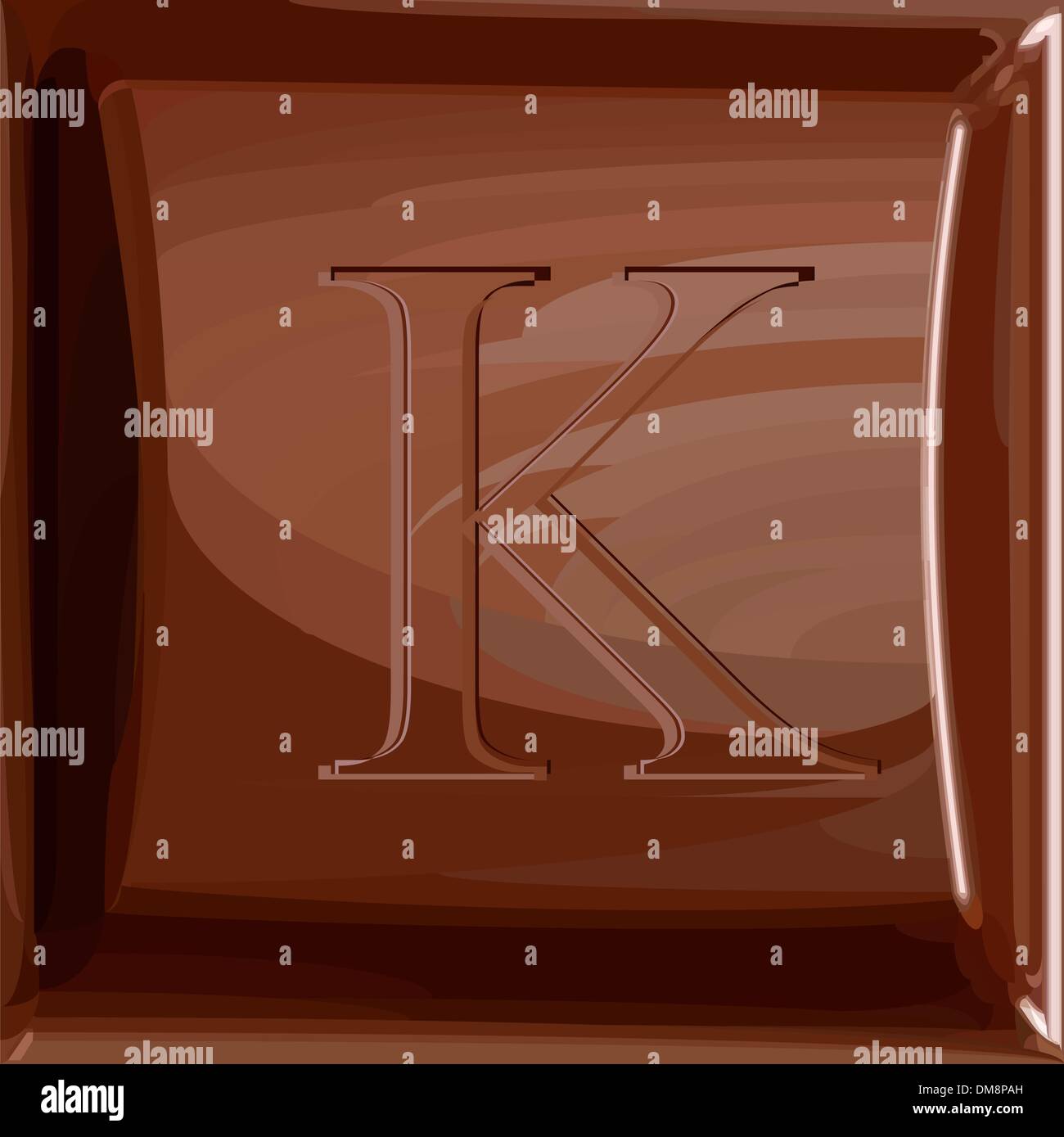 One square dark chocolate Stock Vector Images - Alamy