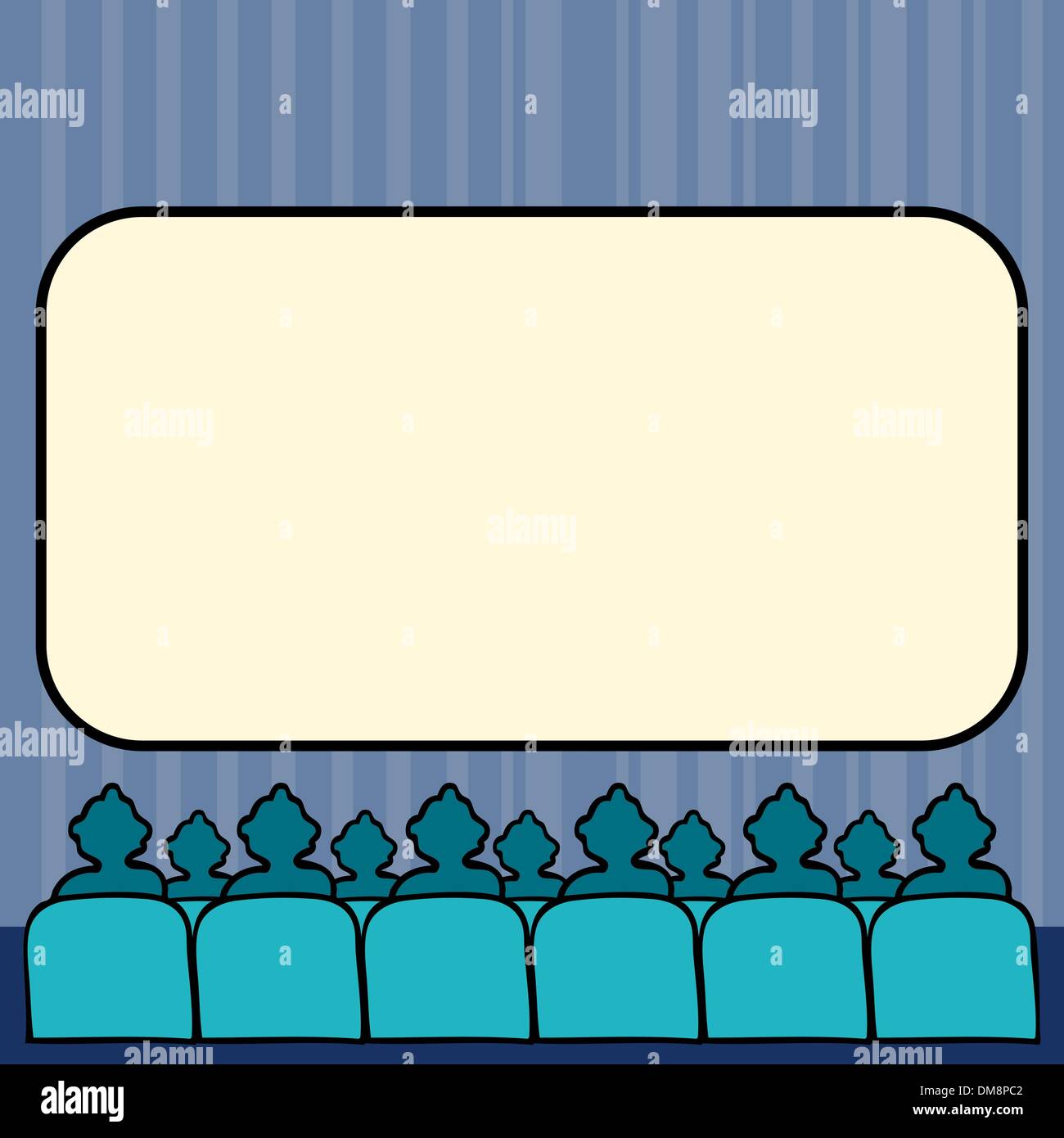 Seated crowd Stock Vector Images - Alamy