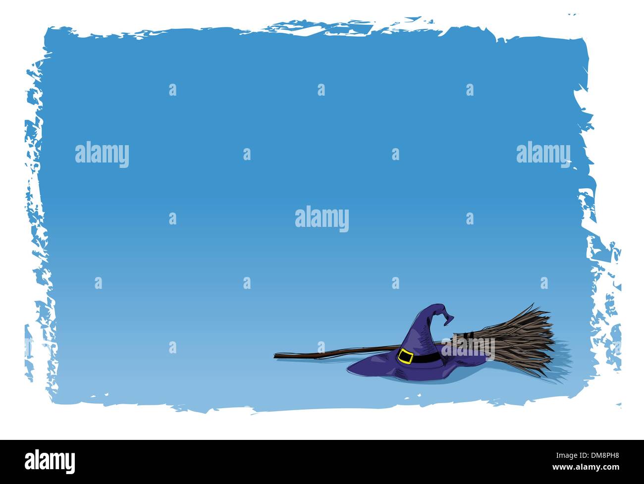 Halloween frame border witch Cut Out Stock Images & Pictures - Alamy