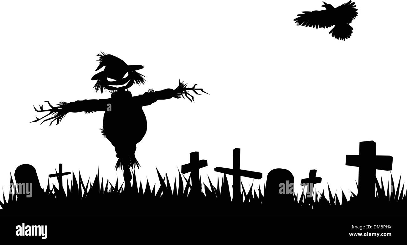 Crow halloween Black and White Stock Photos & Images - Alamy