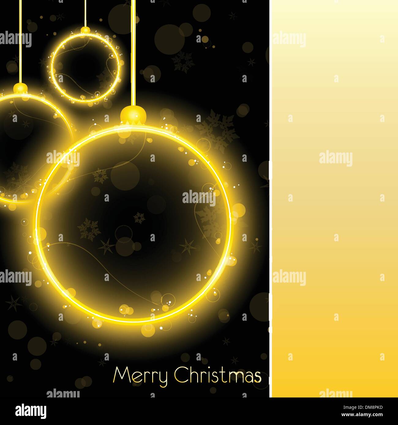 Christmas card bauble on Stock Vector Images - Alamy