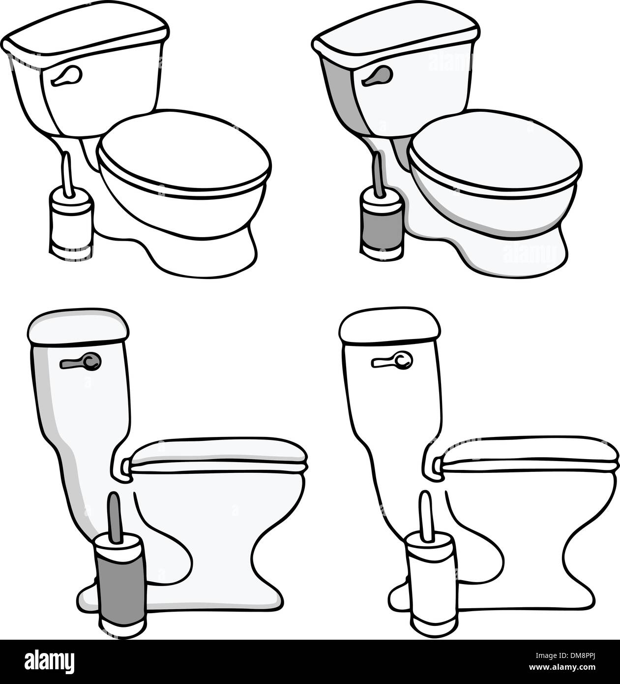 Toilet brush drawing hi-res stock photography and images - Alamy