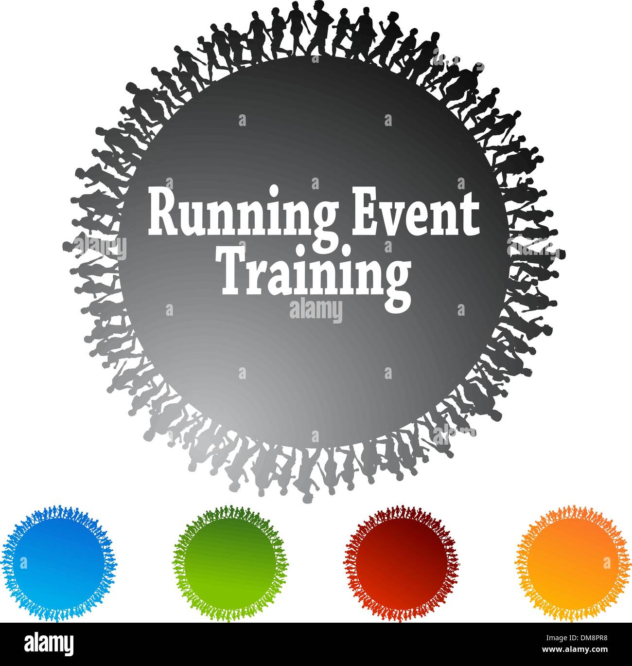 Running Event Training Circle Stock Vector Image & Art - Alamy