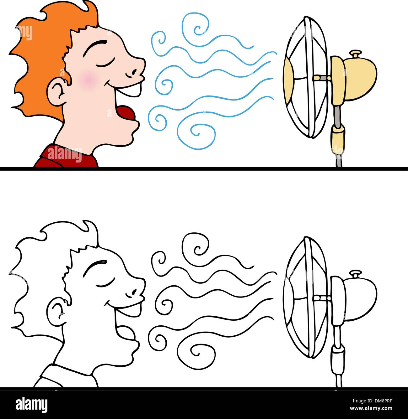 Hot weather cooling off Stock Vector Images - Alamy