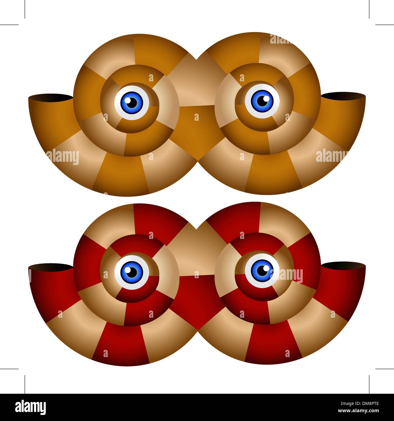 Brown seashell Stock Vector Images - Alamy