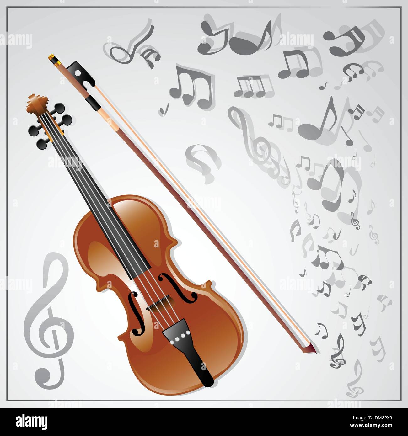 Violin vector vectors hi-res stock photography and images - Alamy