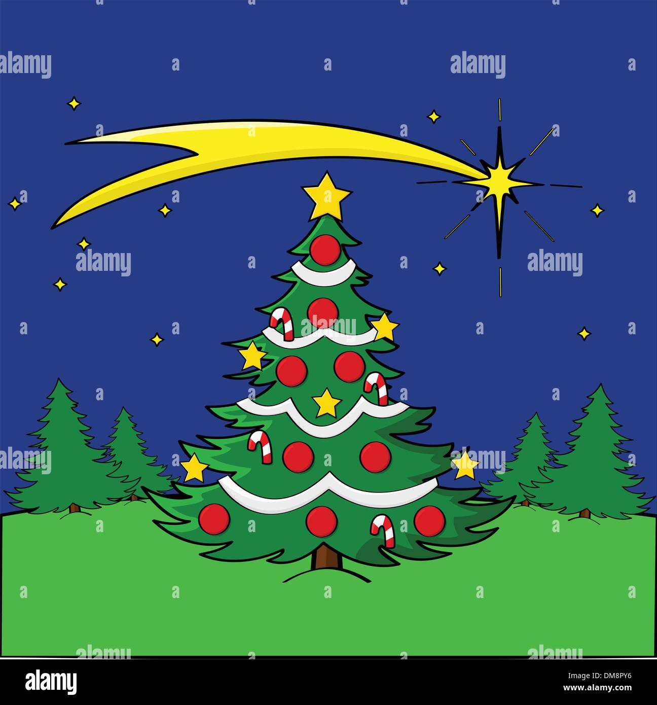 Middle tree Stock Vector Images - Alamy