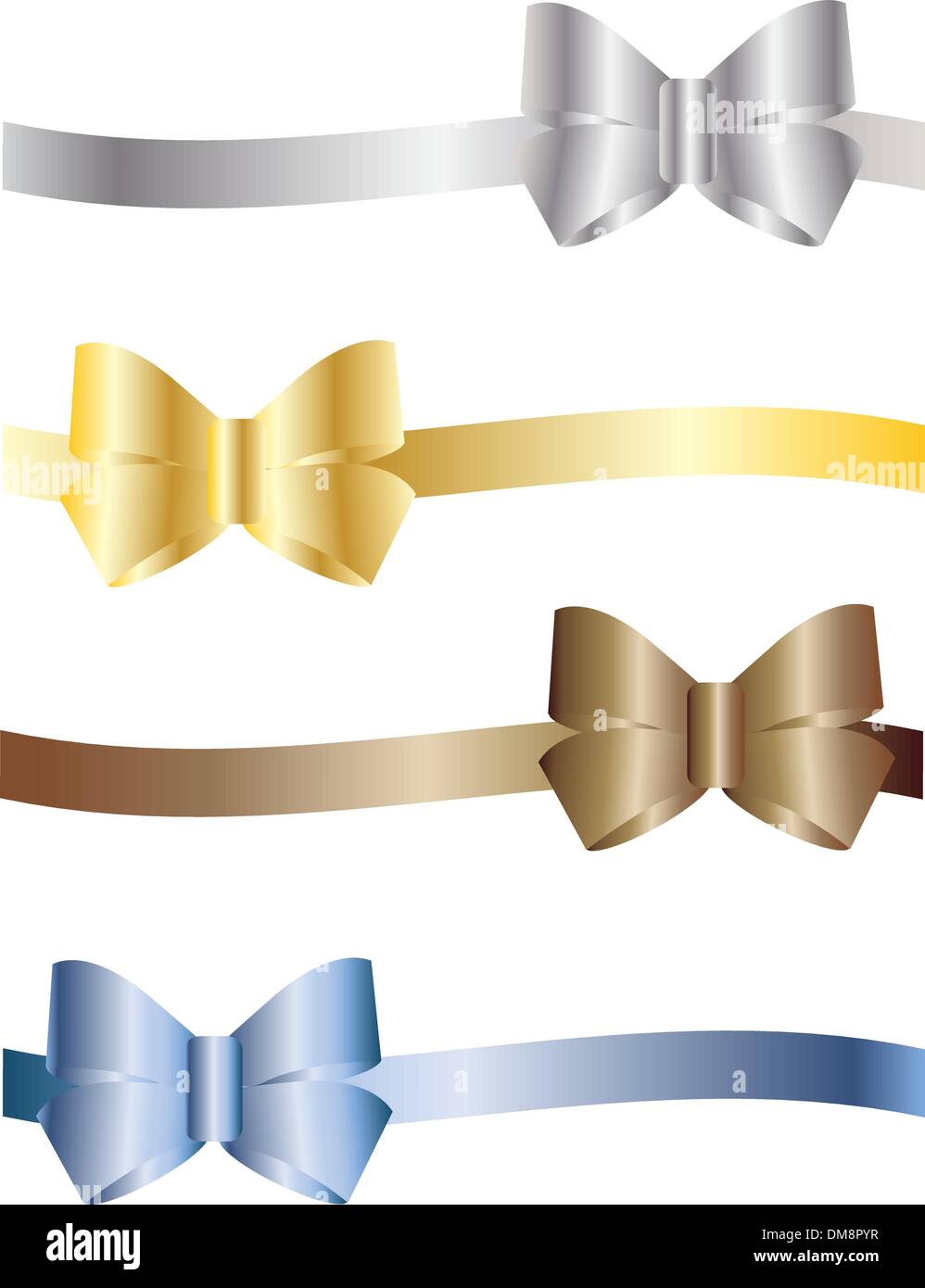 Bows front view Stock Vector Images - Alamy