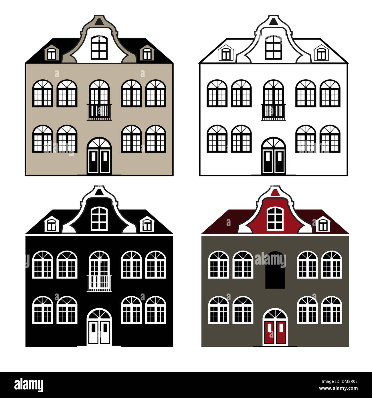 Old four door Stock Vector Images - Alamy