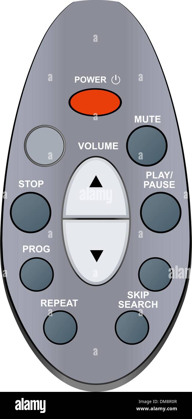 Close up remote control Stock Vector Images - Alamy