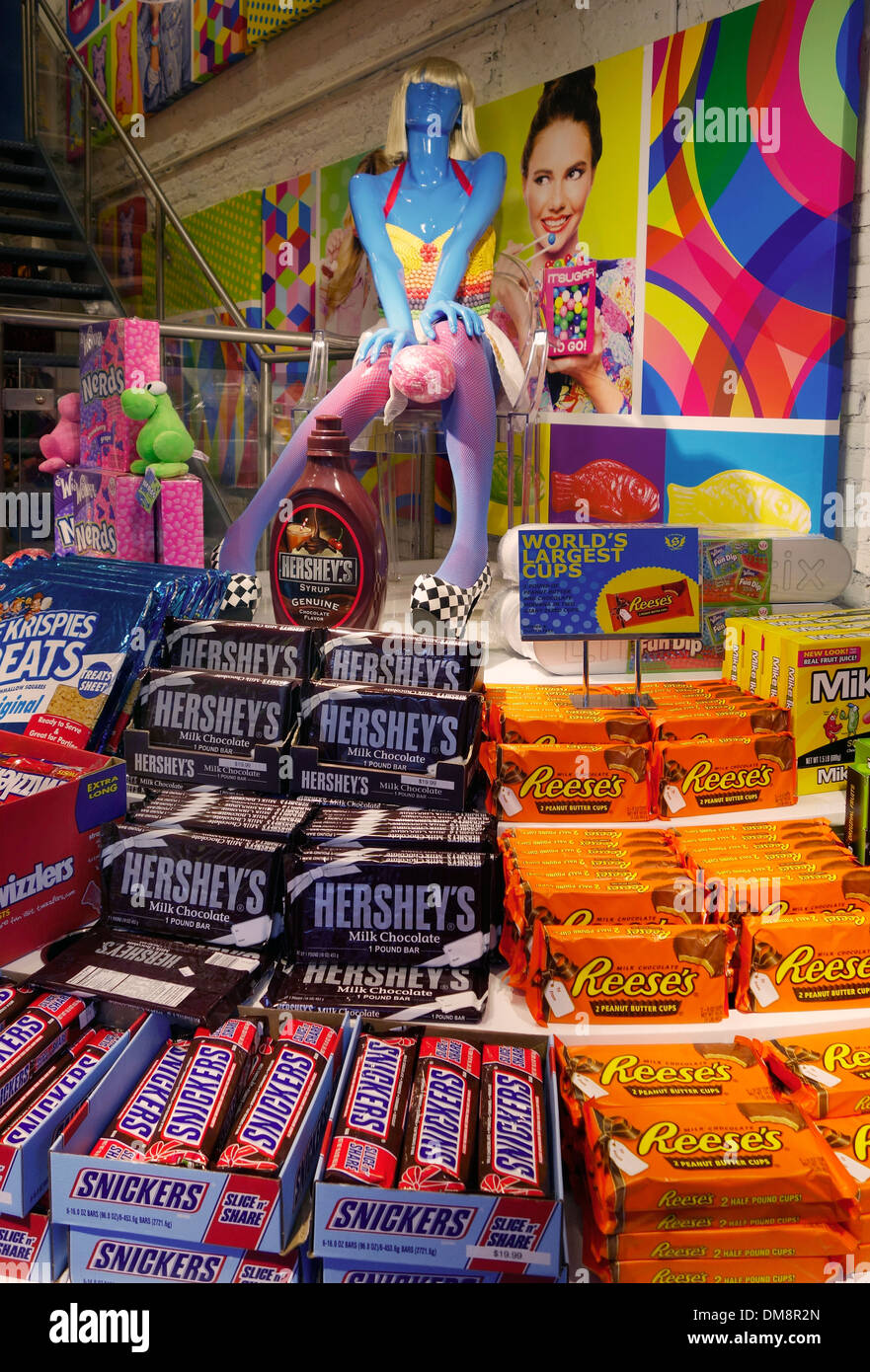 It'sugar store at South Street seaport in NYC Stock Photo - Alamy