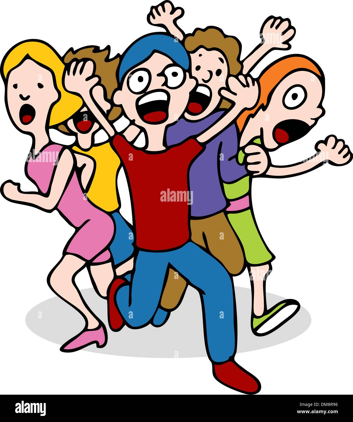 Crowd panic running hi-res stock photography and images - Alamy