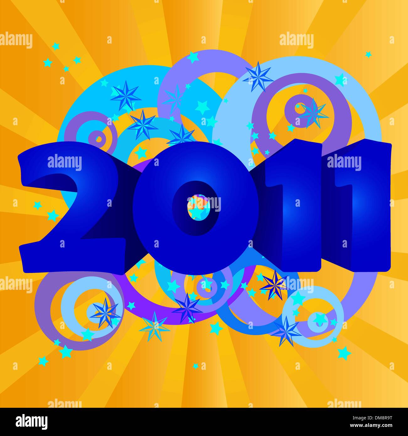 year 2011 vector illustration Stock Vector Image & Art - Alamy