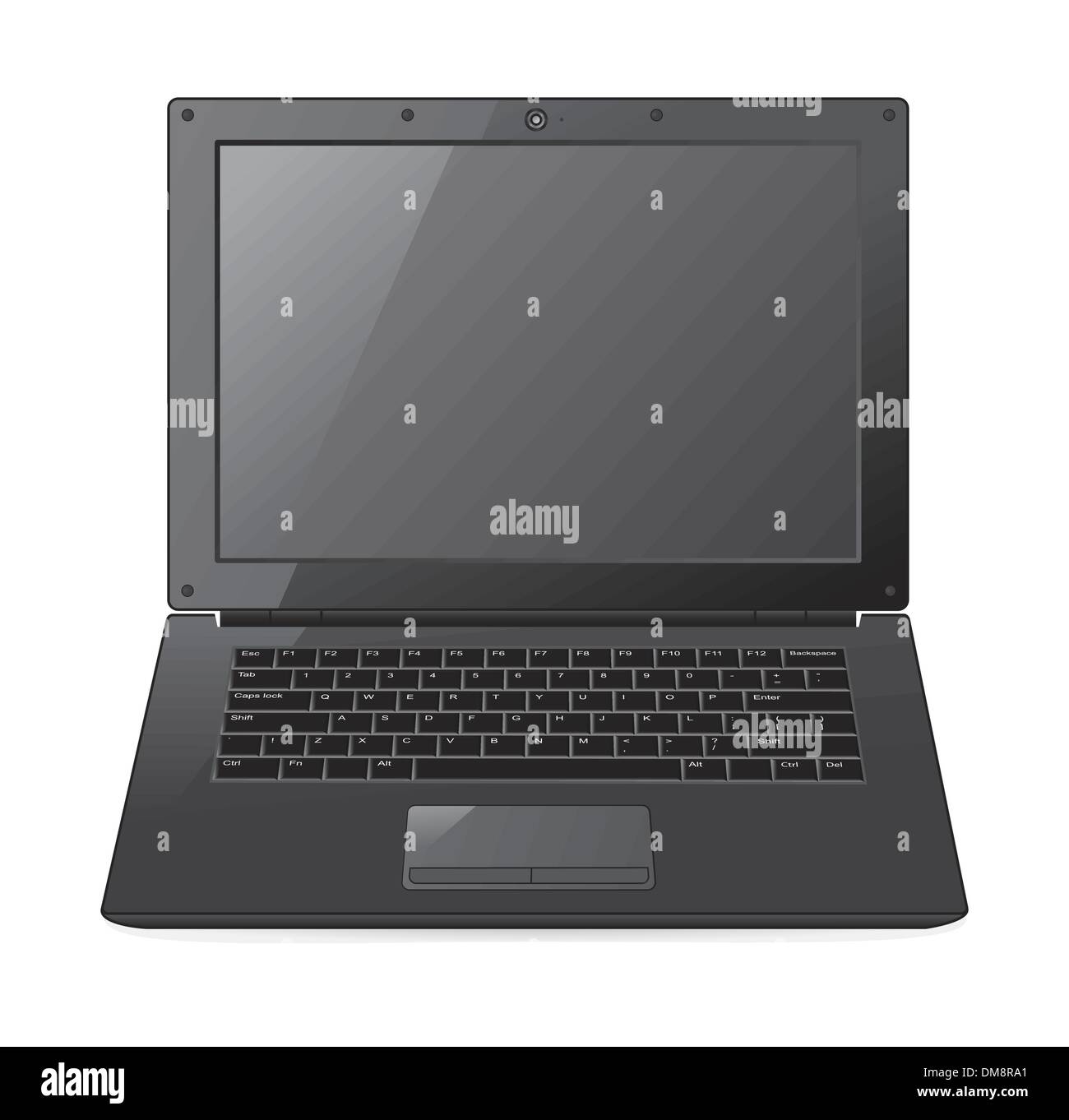 Black and gray laptop vector vectors hi-res stock photography and ...
