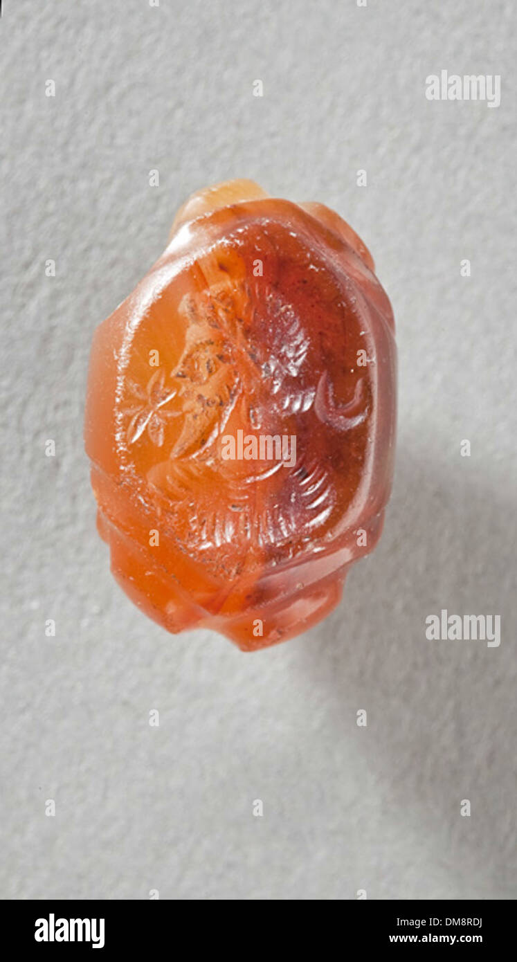 This ancient stamp seal (84.31.9) from the Islamic Art collection ...