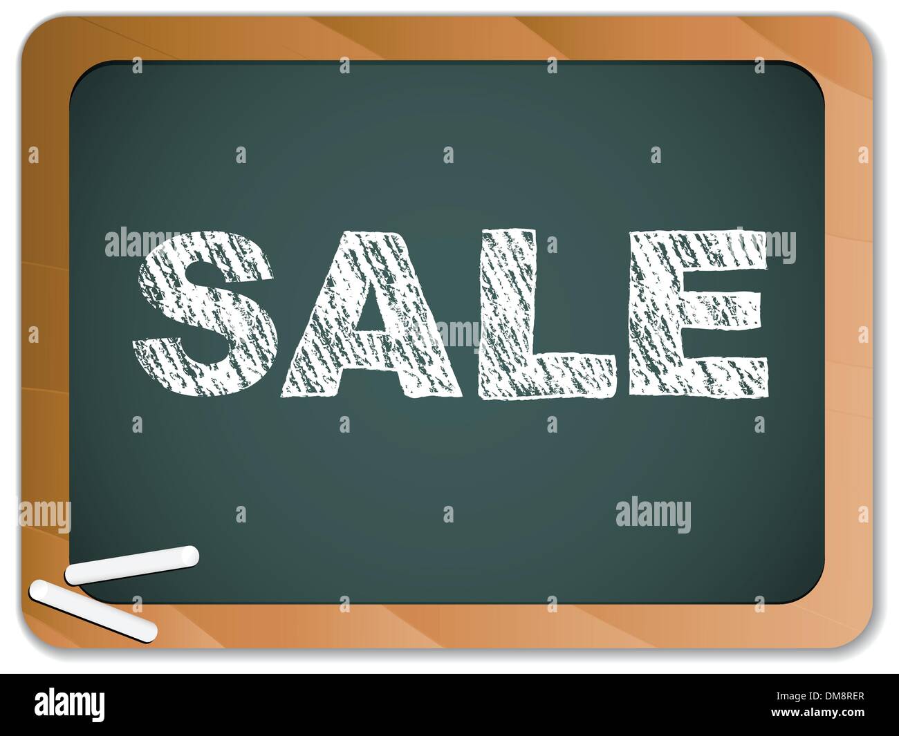 Chalk blackboard sign advertising Stock Vector Images - Alamy