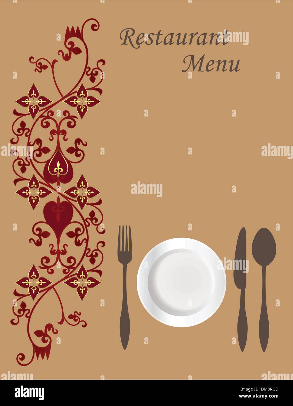 Menu Card 1 Stock Vector Image & Art - Alamy