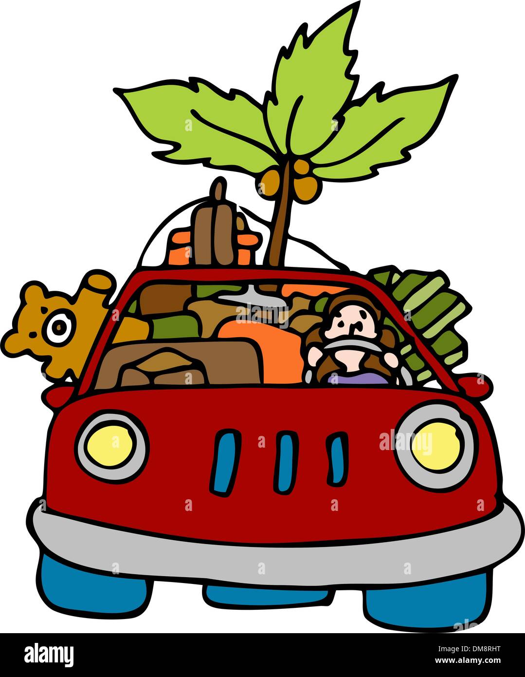 Moving Day Car Stock Vector Image & Art - Alamy