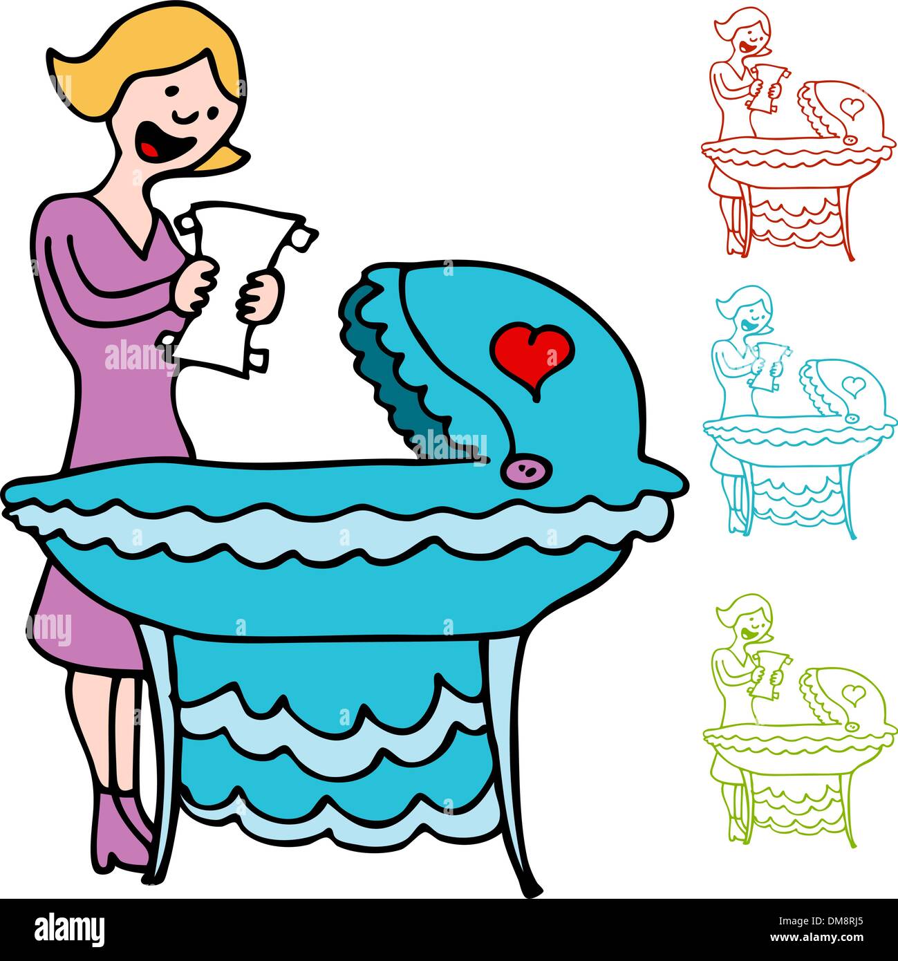 Changing diaper clip art Stock Vector Images - Alamy