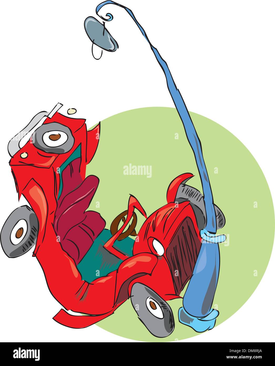 Driving convertible car Stock Vector Images - Alamy