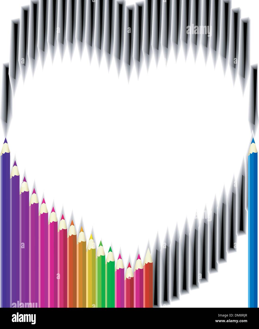 Color paper in shape Stock Vector Images - Alamy