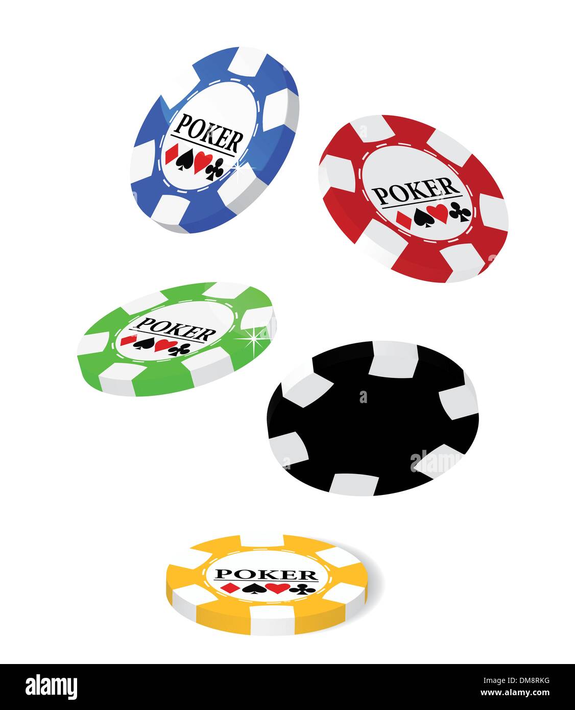 Poker chip vector vectors hi-res stock photography and images - Alamy