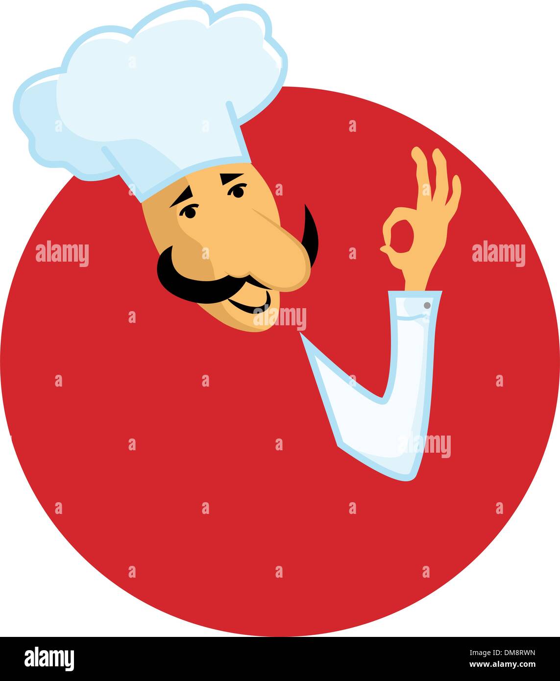 Cartoon italian chef mustache hi-res stock photography and images - Alamy