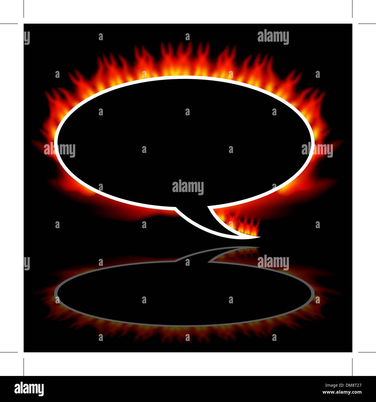 Fire Communication Speech Balloon Stock Vector Image & Art - Alamy