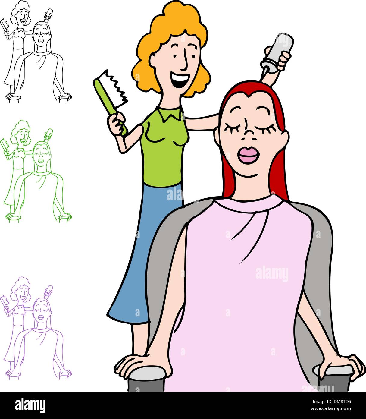 Hair dye vector vectors hi-res stock photography and images - Alamy